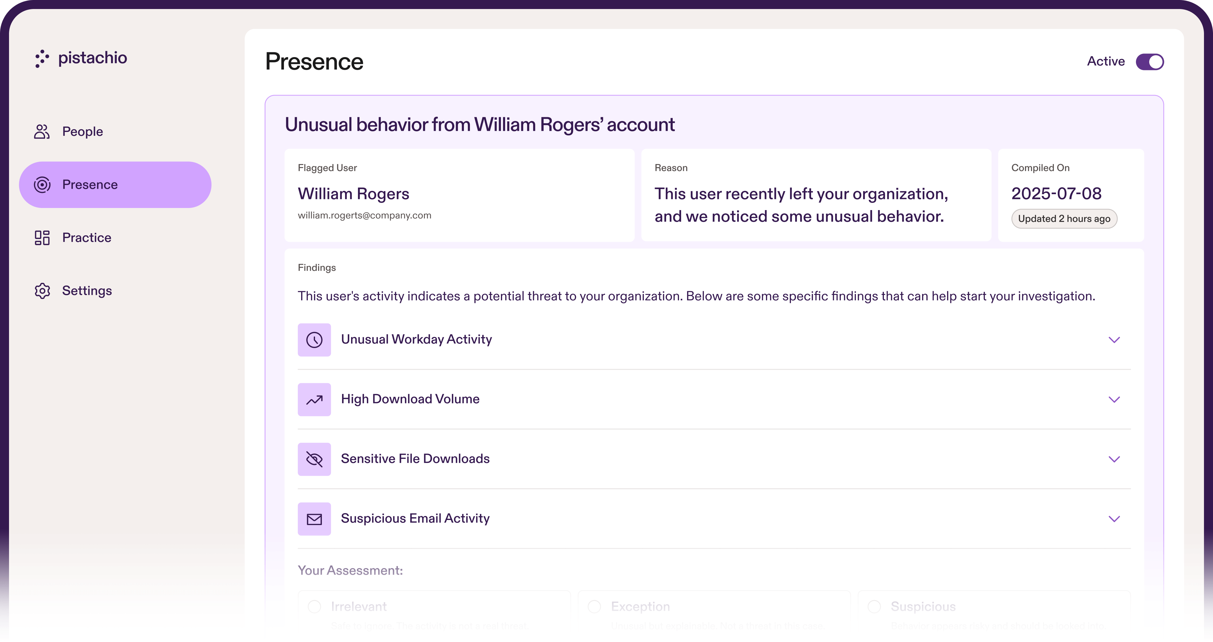Presence - Insider Threat Detection